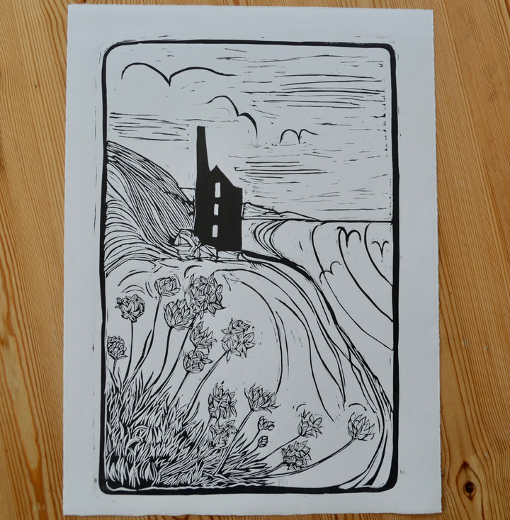 Coastal Lino-prints – Louise Daykin Prints